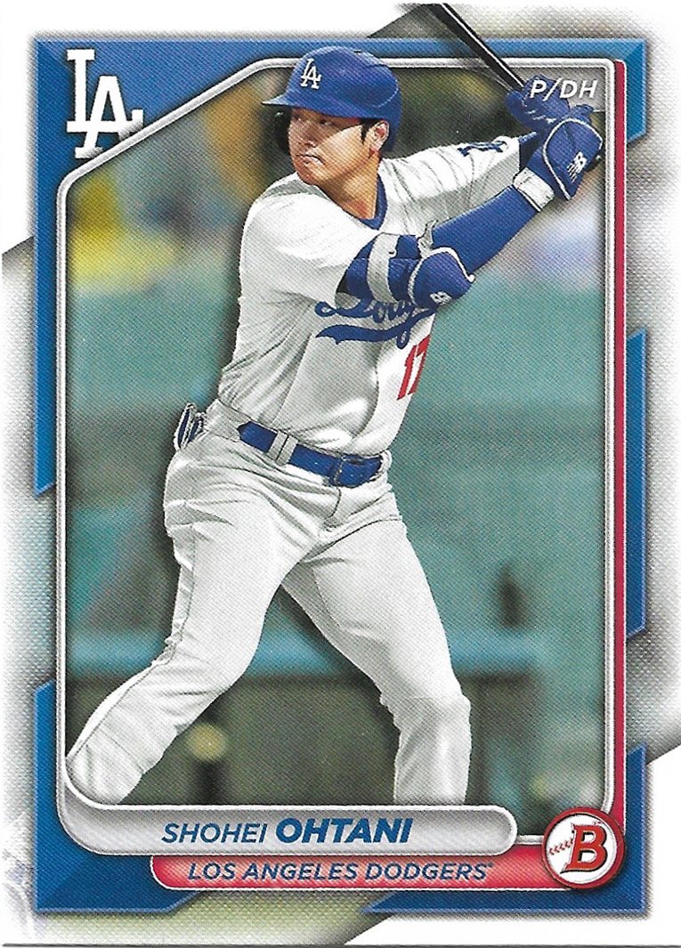 Shohei Ohtani 2024 Bowman #33 Los Angeles Dodgers Baseball Card