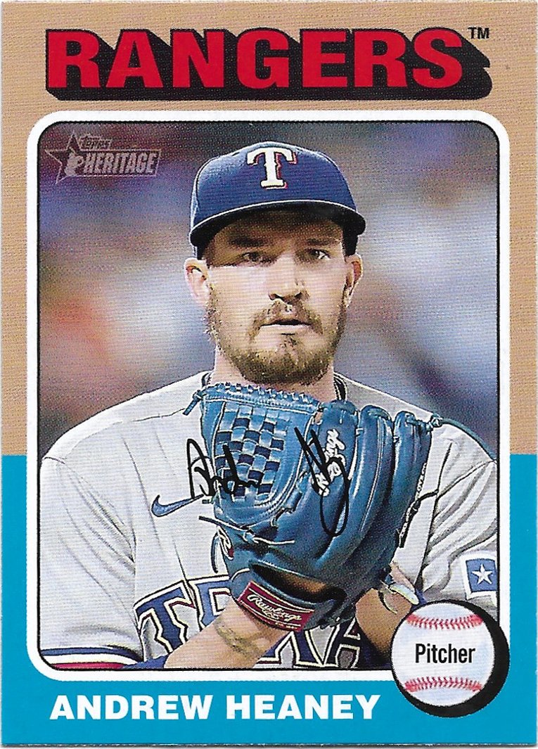 Andrew Heaney 2024 Topps Heritage #478 Texas Rangers Baseball Card