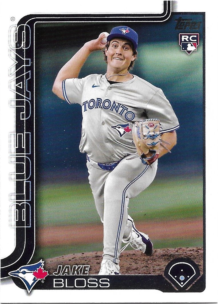 Jake Bloss 2025 Topps Rookie #63 Toronto Blue Jays Baseball Card