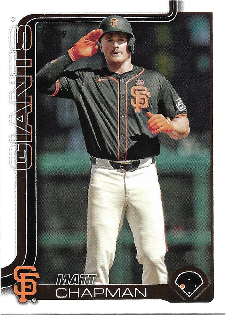 Matt Chapman 2025 Topps #221 San Francisco Giants Baseball Card