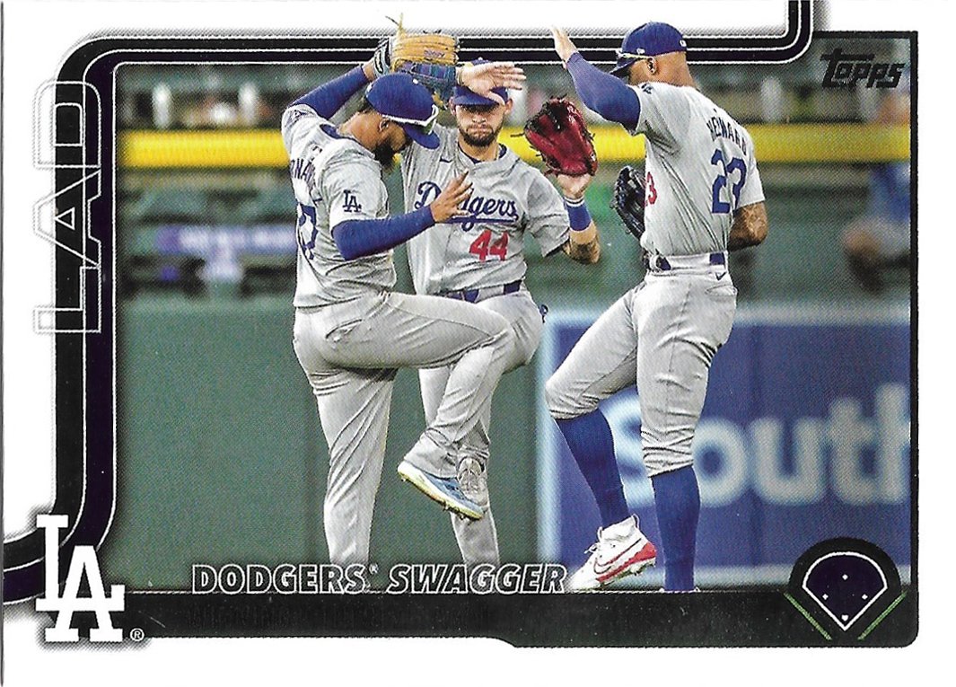 Dodgers Swagger 2025 Topps #255 Baseball Team Card