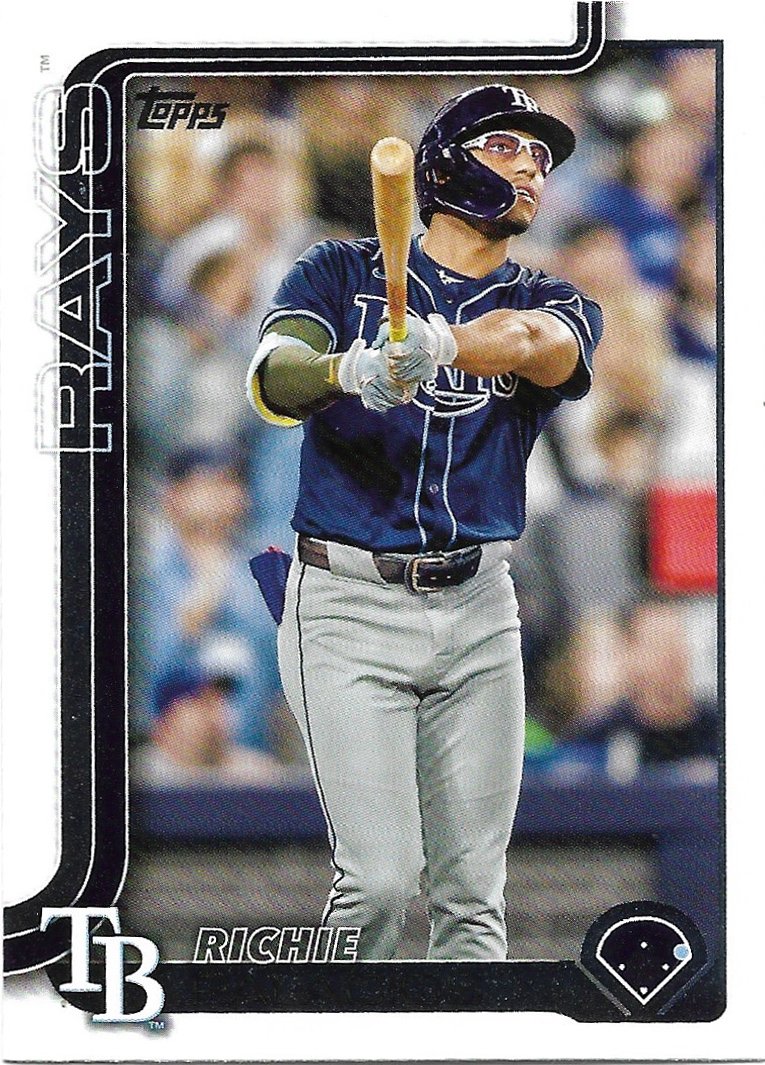 Richie Palacios 2025 Topps #124 Tampa Bay Rays Baseball Card