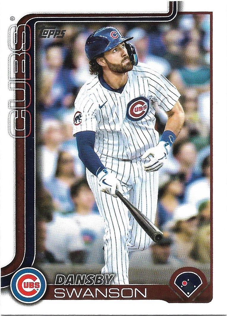 Dansby Swanson 2025 Topps #303 Chicago Cubs Baseball Card