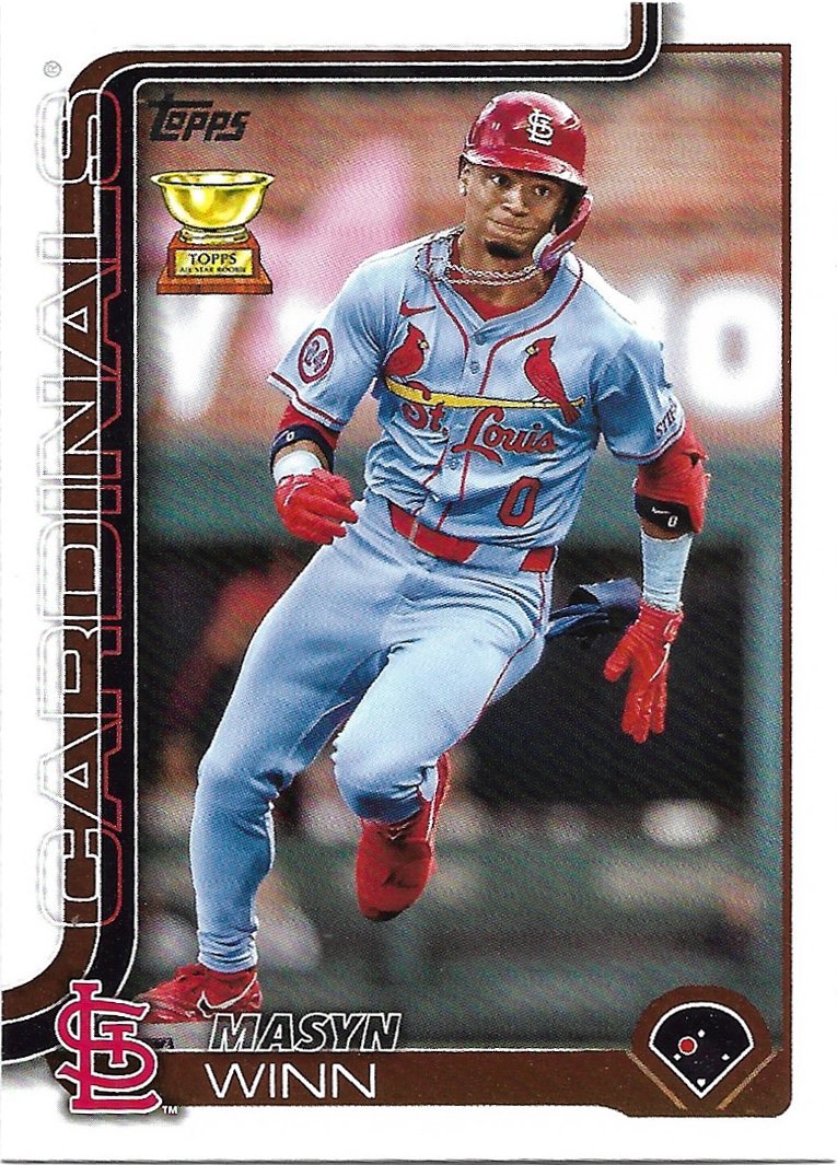 Masyn Winn 2025 Topps #22 St. Louis Cardinals Baseball Card