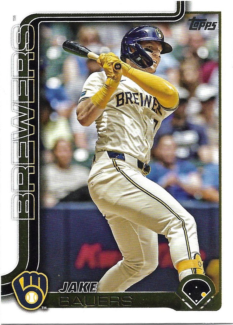 Jake Bauers 2025 Topps #618 Milwaukee Brewers Baseball Card