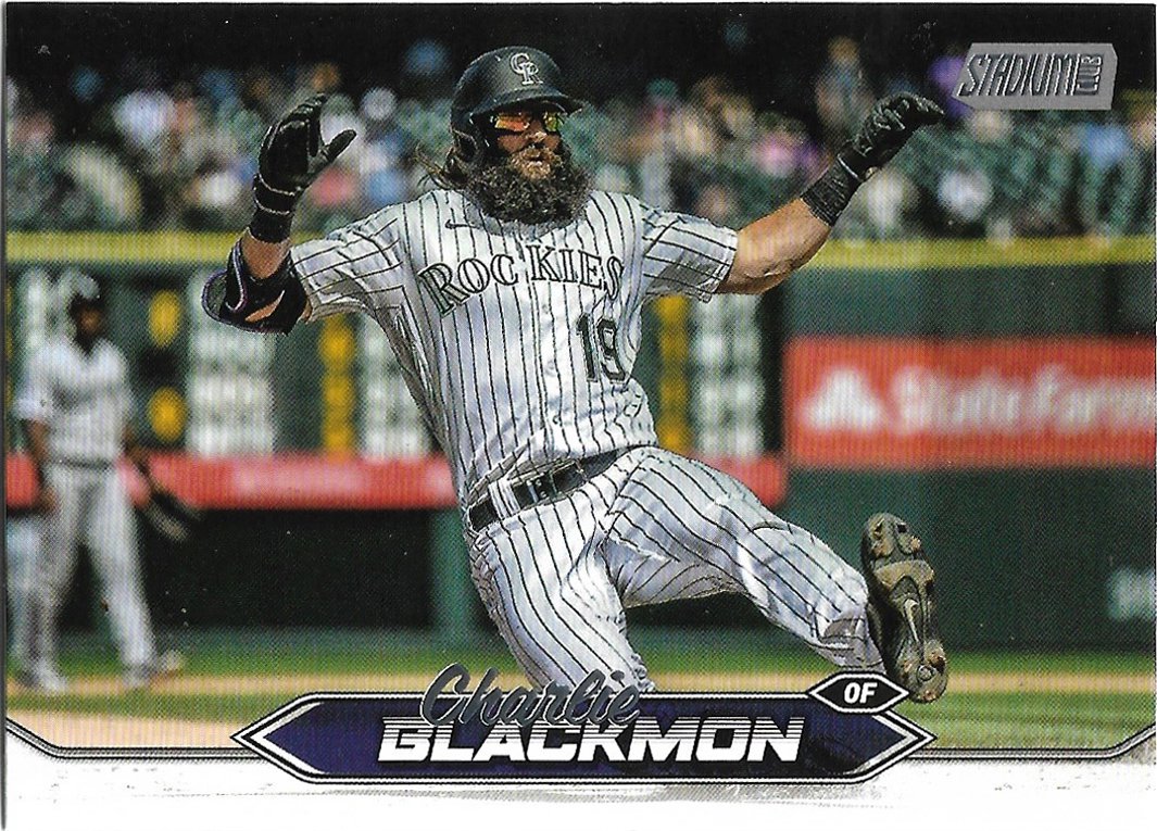 Charlie Blackmon 2024 Topps Stadium Club #121 Colorado Rockies Baseball ...