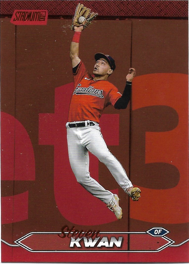 Steven Kwan 2024 Topps Stadium Club Red Foil #52 Cleveland Guardians ...