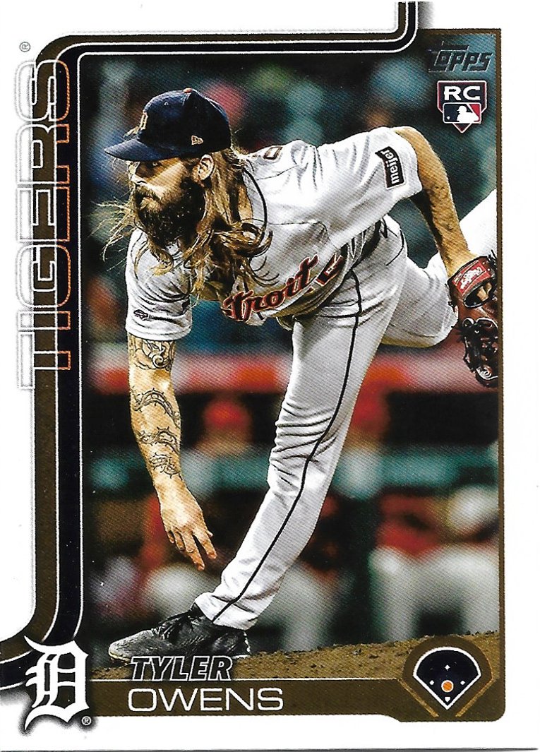 Tyler Owens 2025 Topps Update Rookie #US247 Detroit Tigers Baseball Card