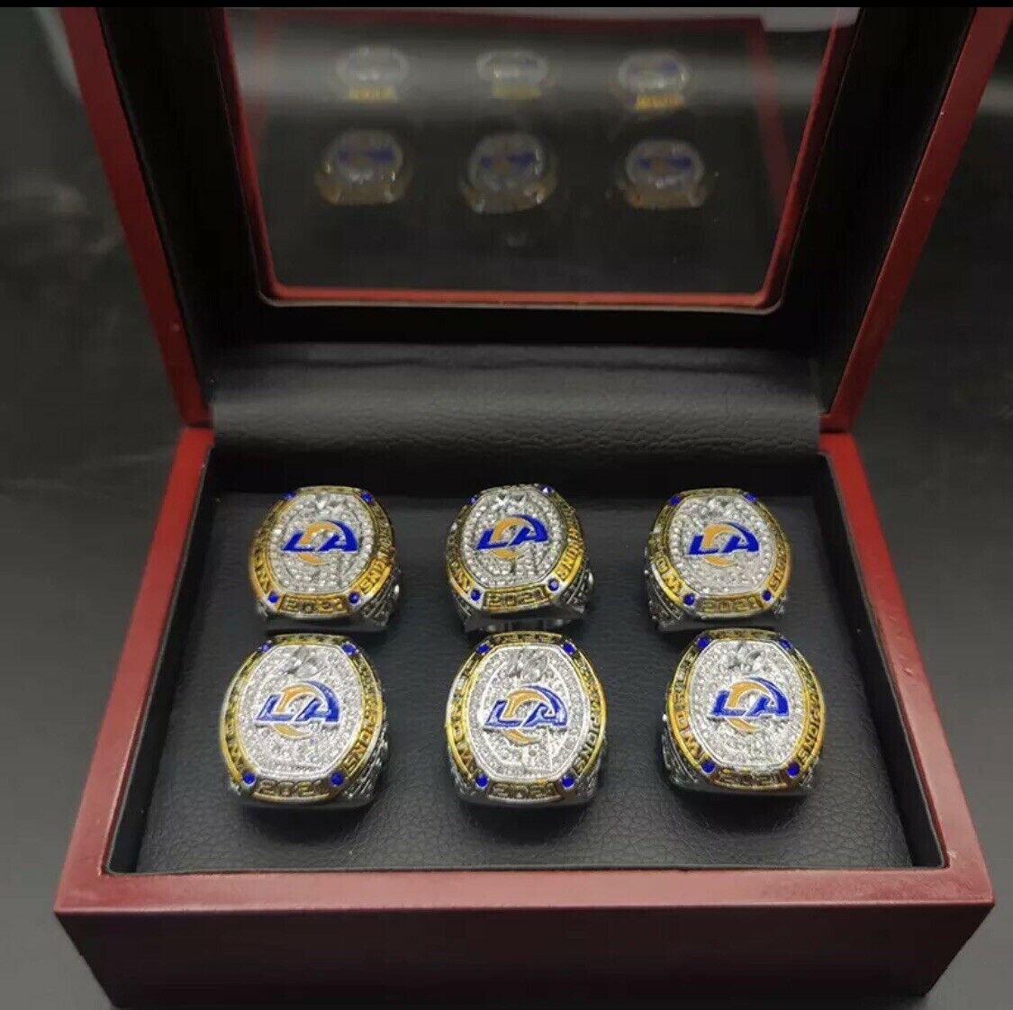 6 x 2021 NFL Fan Version Los Angeles Rams Championship Ring #3 #5 #9 ...