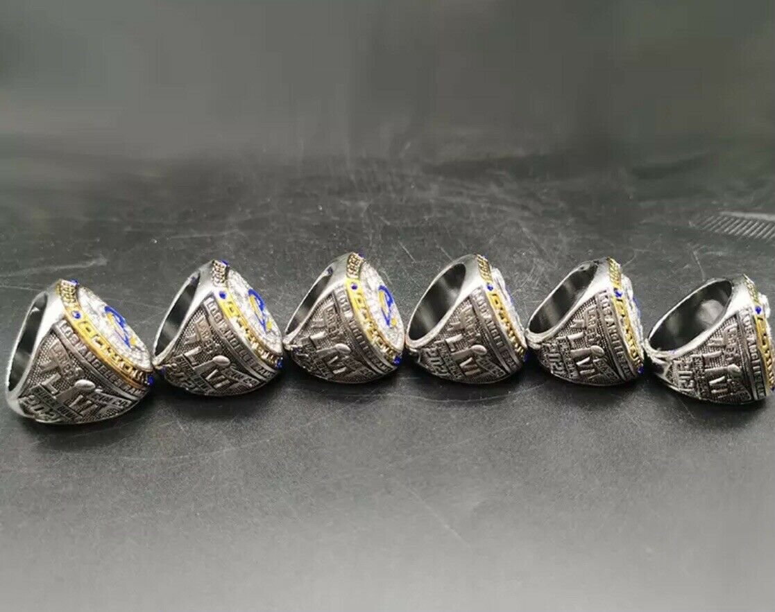 6 x 2021 NFL Fan Version Los Angeles Rams Championship Ring #3 #5 #9 ...
