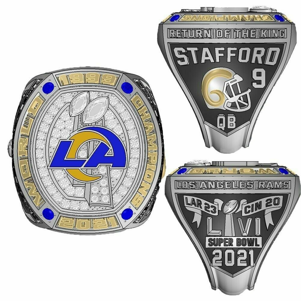 6 x 2021 NFL Fan Version Los Angeles Rams Championship Ring #3 #5 #9 ...