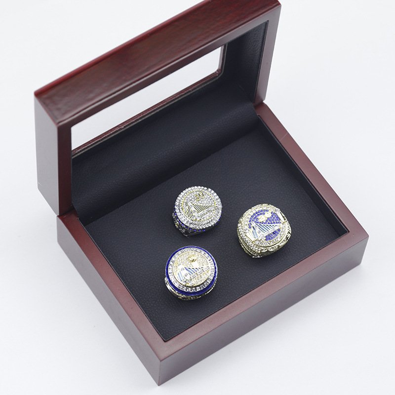 3 Pcs Golden State Warriors 30 Curry Championship Rings 2015 2017 2018 ...