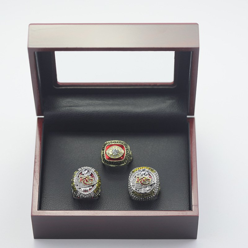 3 Rings 1969 2019 2023 Kansas City Chiefs Super Bowl World Championship ...