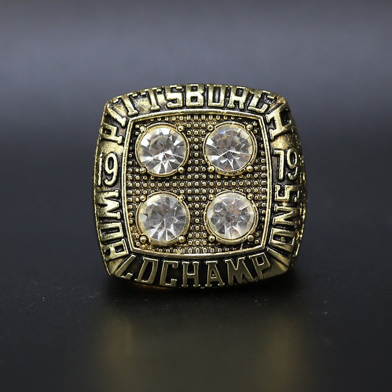 1979 Pittsburgh Steelers NFL Super Bowl Brass Championship Ring Golden