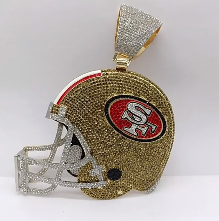 New Handmade 8'' San Francisco SF 49ers High Quality Huge Helmet ...