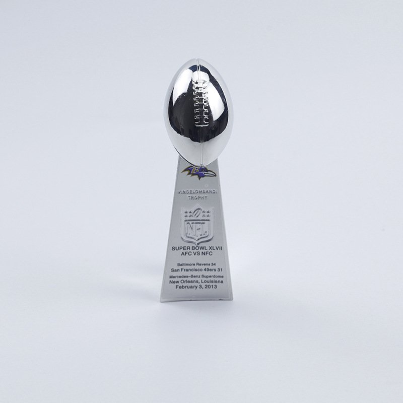 2000 2012 Baltimore Ravens 10cm/3.9'' NFL Super Bowl Vince Lombardi Trophy