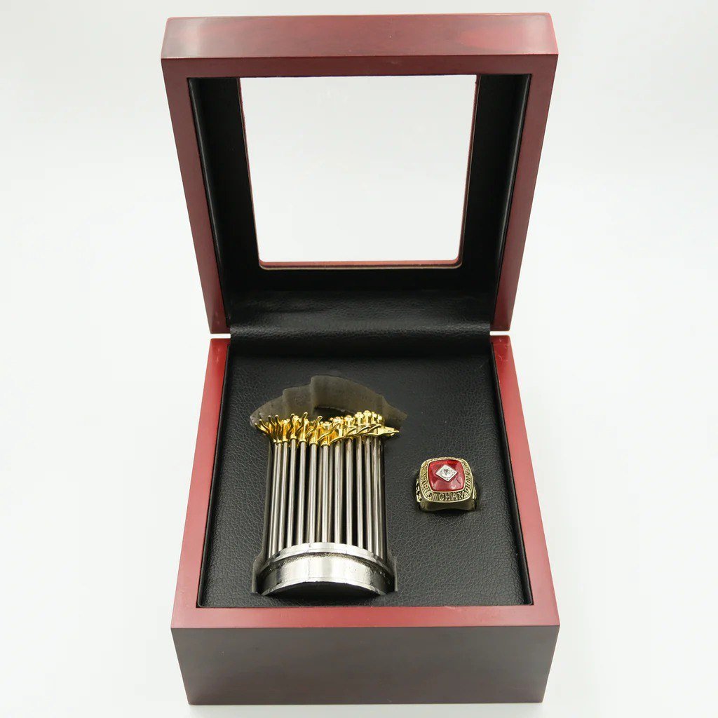 1982 St. Louis Cardinals World Series Championship Trophy & Ring with ...