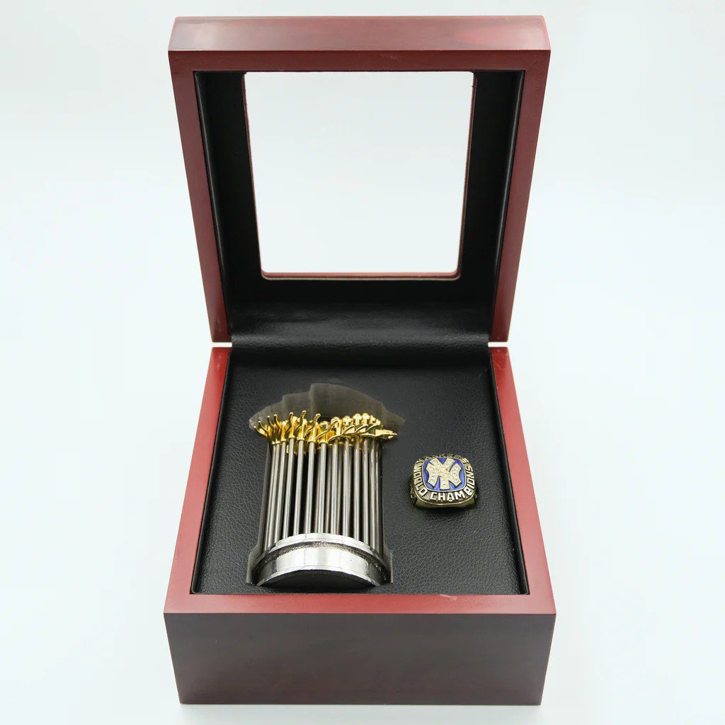 1977 New York Yankees World Series Championship Trophy & Ring with Box ...