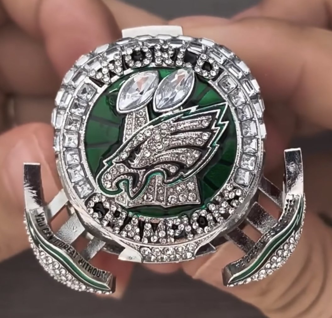 2024 2025 Philadelphia Eagles Ring Official Design Super Bowl Championship Ring