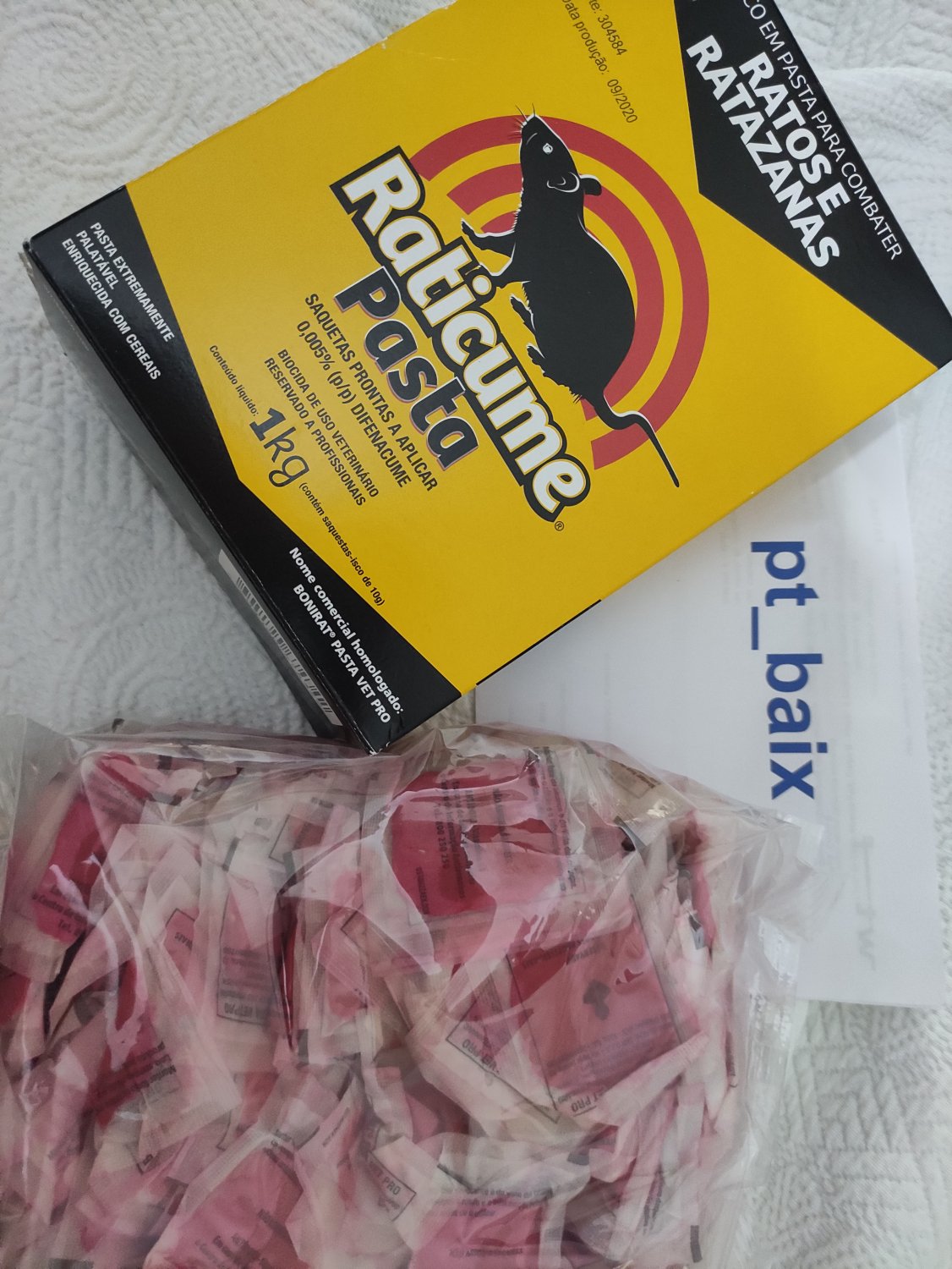 Mouse Rat Killer Poison Bait Rodenticide Strong Blocks Pasta Sachets