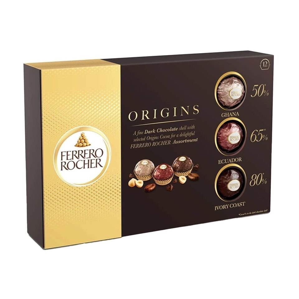 Ferrero Rocher Origins Limited Edition 12 Pieces Chocolate Gift Box 150g
