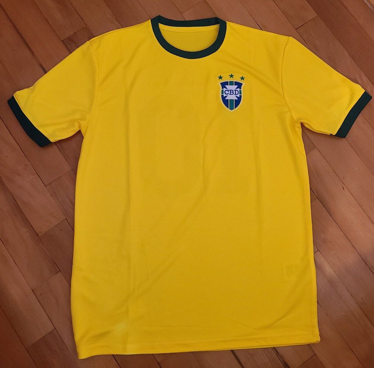 Pele Brazil 1970 Retro Jersey Home Soccer Retro Jersey Basil