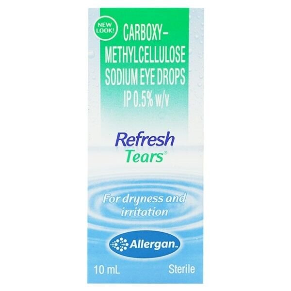 Bulk Lot of 10 X Refresh Tears Eye Drop. CMC Lubricant Drop 10ml each