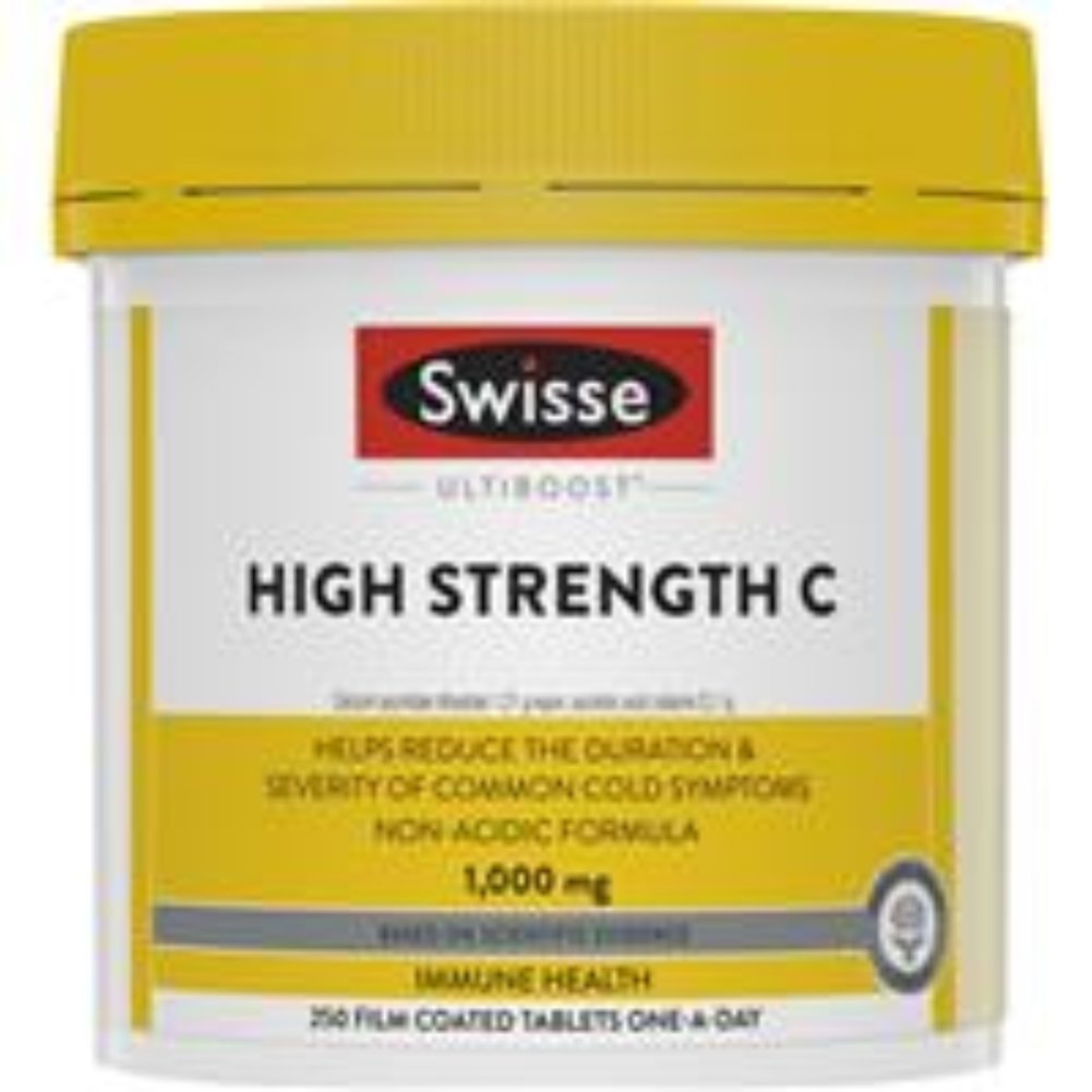 Swisse High Strength Vitamin C 1000mg 250 Tablets | Exclusive Size