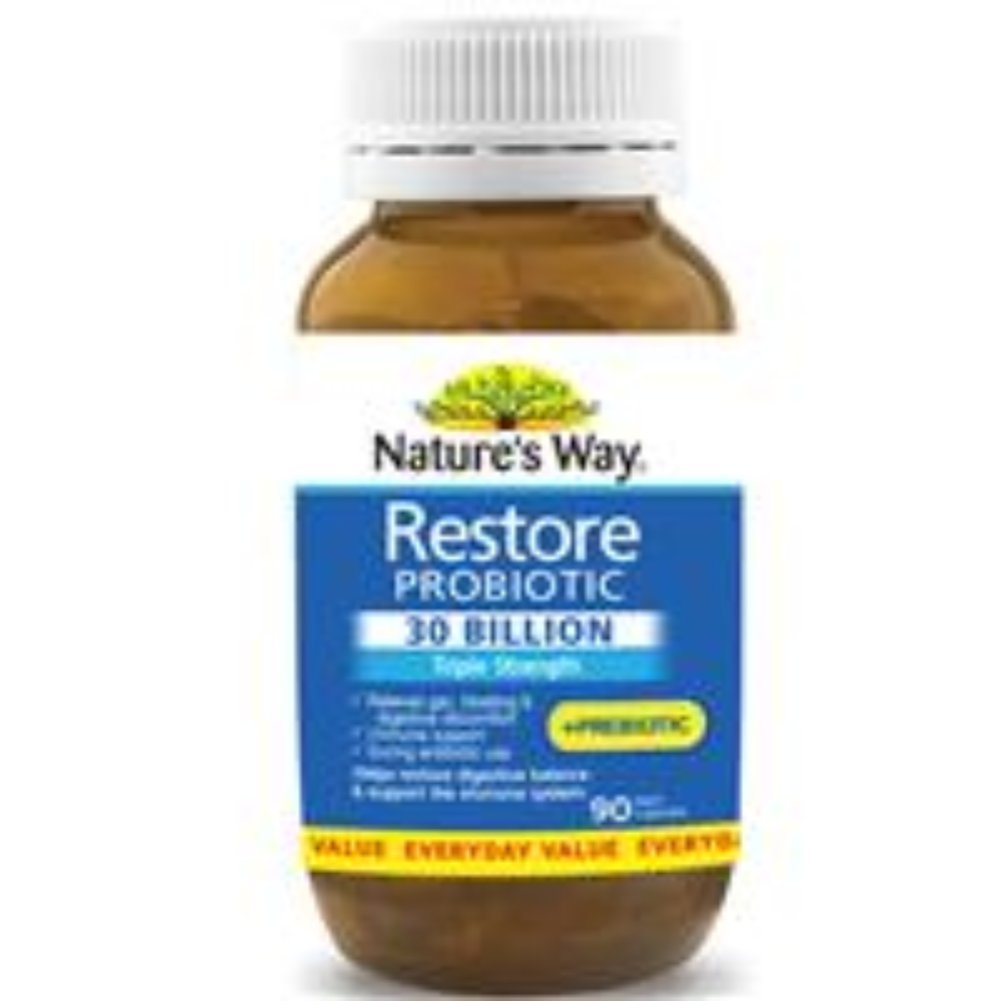 Nature's Way Restore Probiotic 30 Billion 90 Capsules