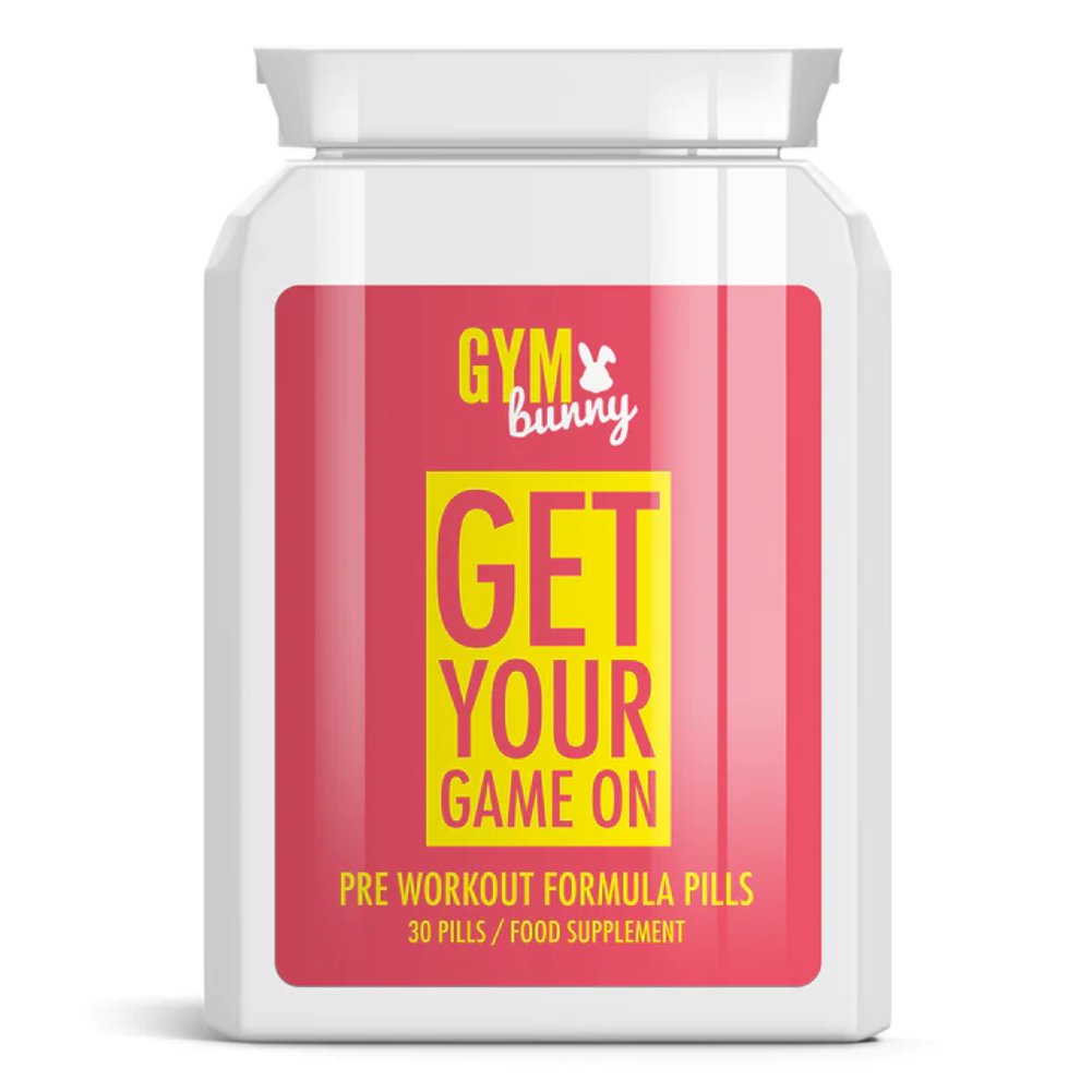 Gym Bunny Get Your Game On Pre Workout Formula Pills - Elevate Your Workout