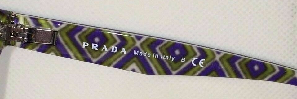 Prada VPR 20P PURPLE MAT-1O1 Plastic Eyeglasses Frame 52-17-140 ITALY NEW RX