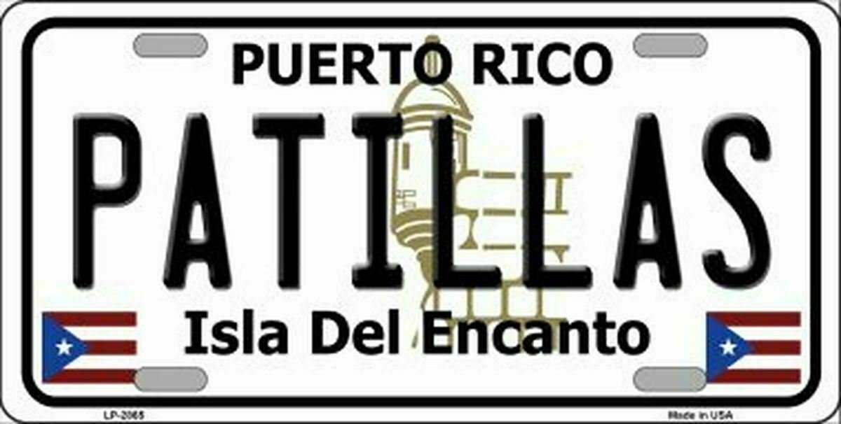 Patillas Puerto Rico Background Novelty License Plate