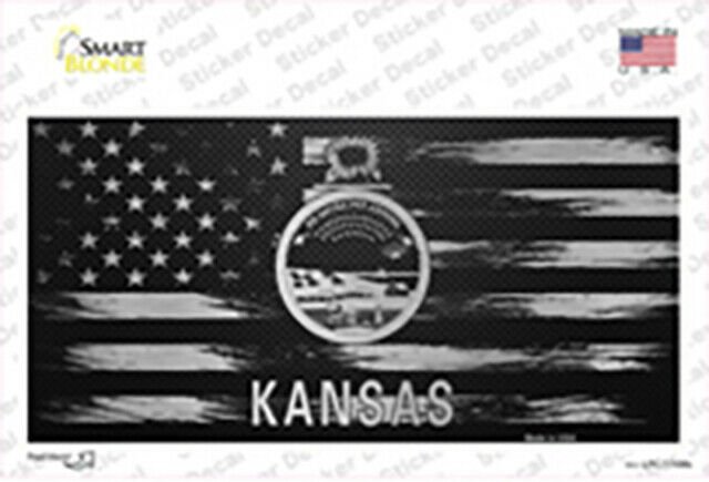 Kansas Carbon Fiber Sticker Decal