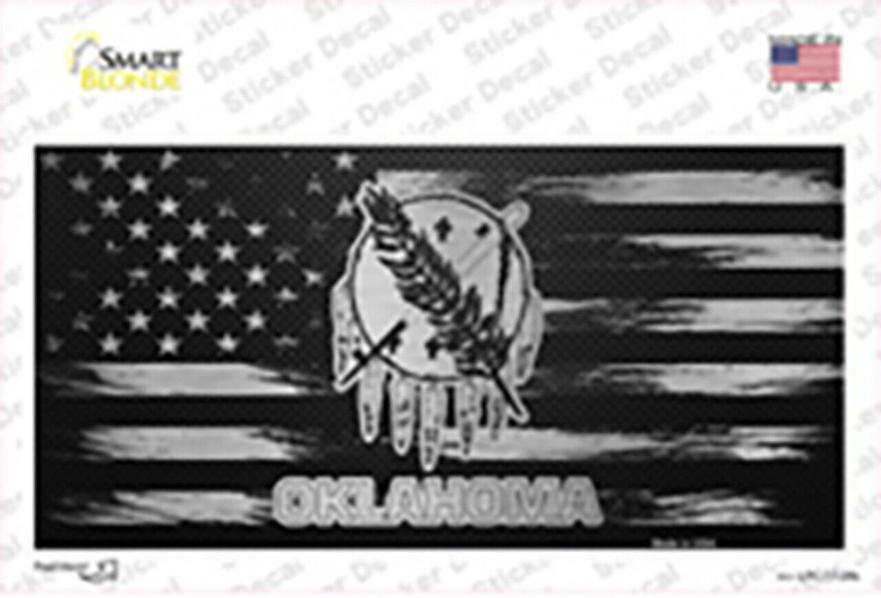 Oklahoma Carbon Fiber Sticker Decal