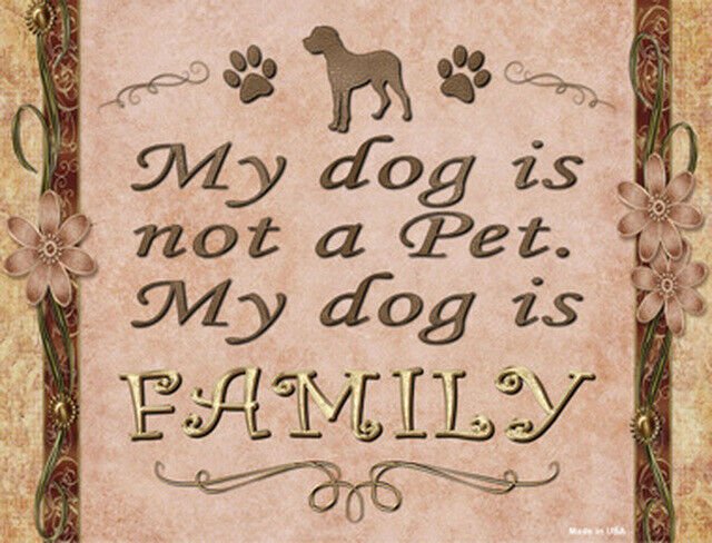 My Dog is Not a Pet My Dog is Family Sticker Decal
