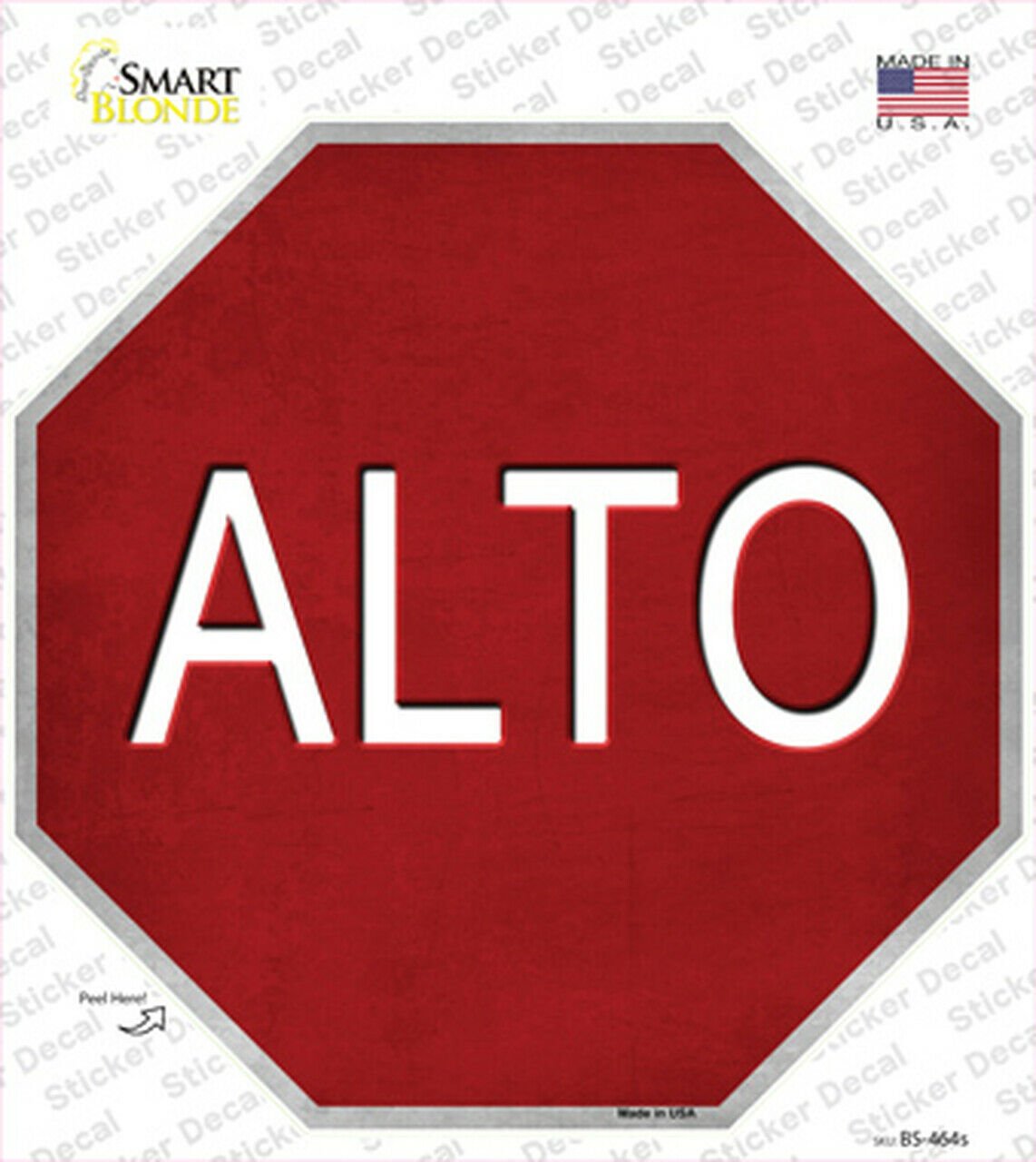 Alto Octagon Sticker Decal