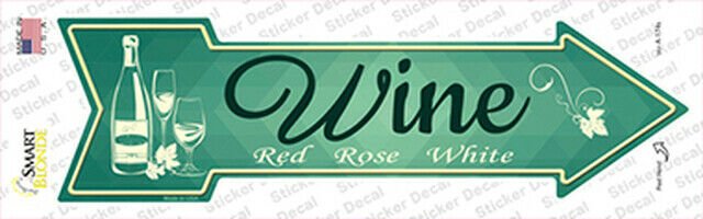 Wine Arrow Sticker Decal