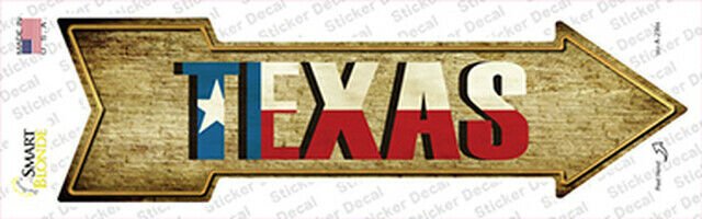 Texas Arrow Sticker Decal