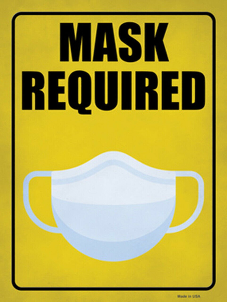 Mask Required Rectangle Sticker Decal