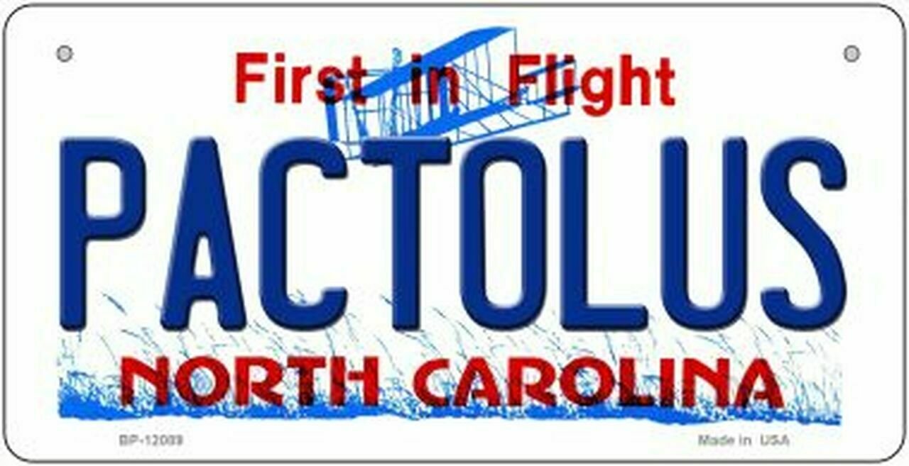 Pactolus North Carolina State Background Bicycle Plate