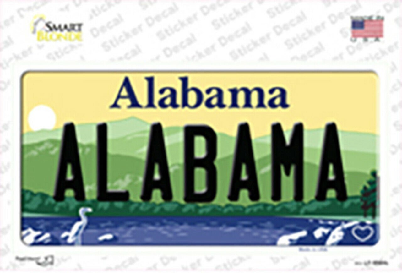 Alabama Alabama State Background Sticker Decal