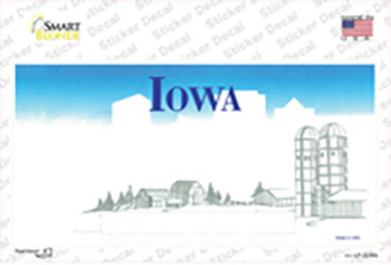 Iowa Blank Sticker Decal