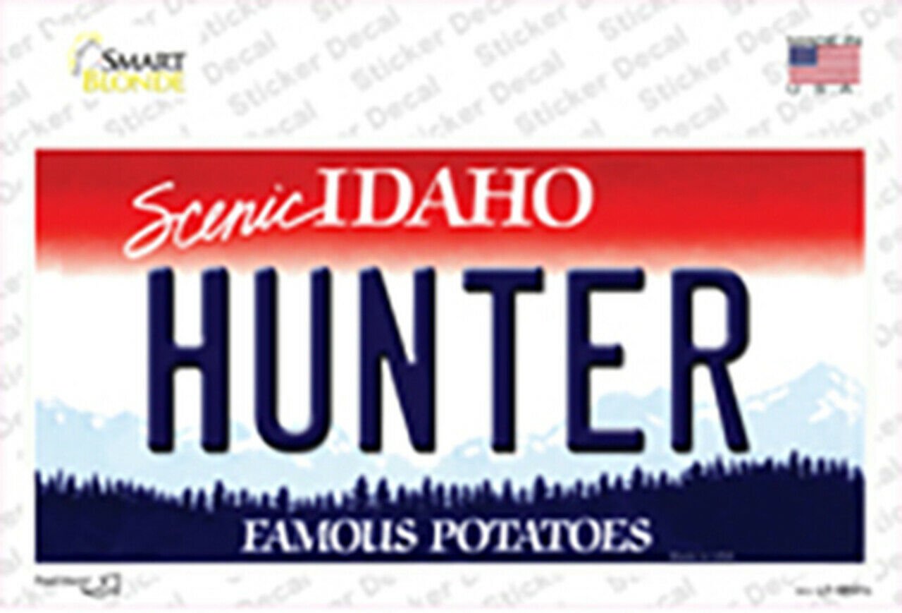 Hunter Idaho State Background Sticker Decal