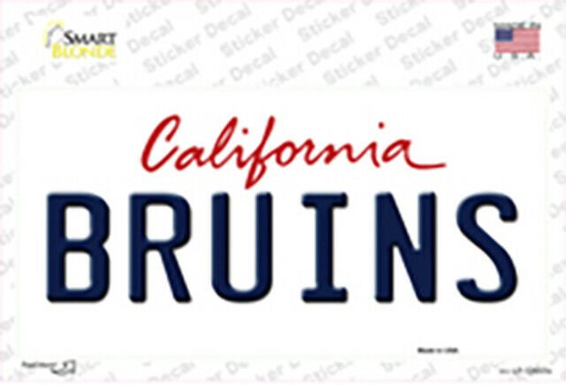 Bruins California State Background Sticker Decal