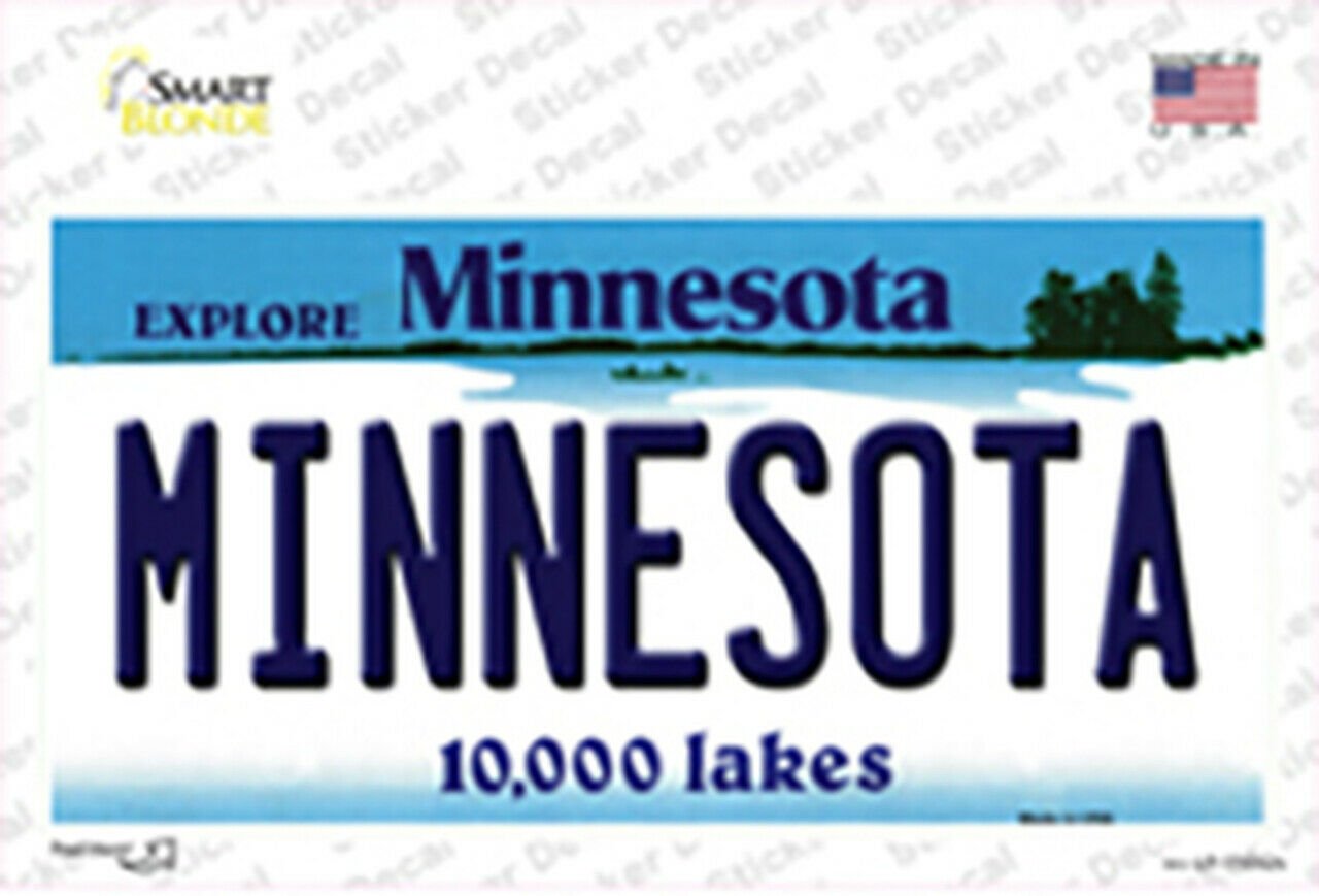 Minnesota Minnesota State Background Sticker Decal
