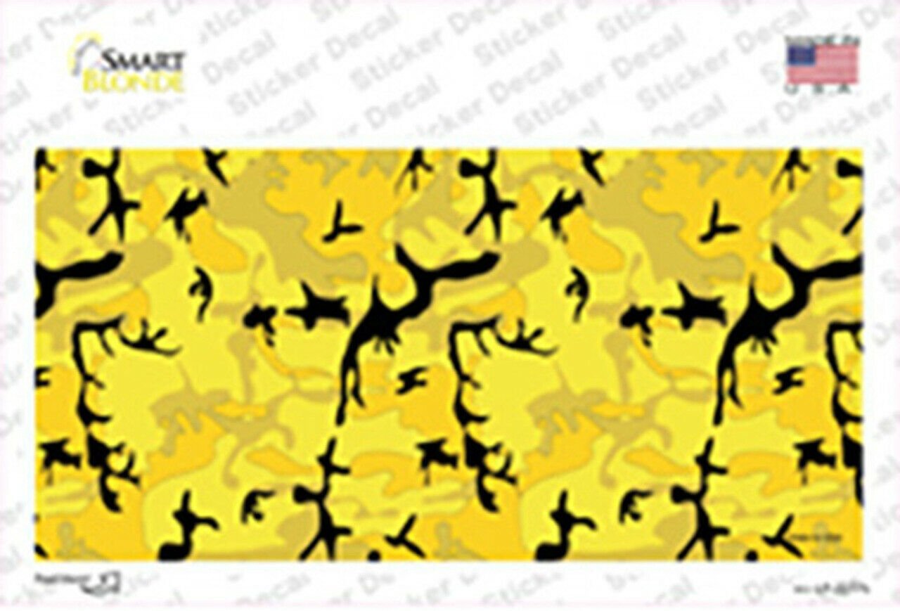 Yellow Camouflage Sticker Decal