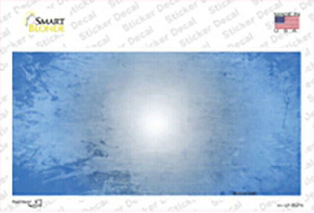 Light Blue White Fade Scratched Sticker Decal