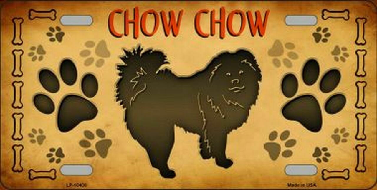 Chow Chow Novelty License Plate