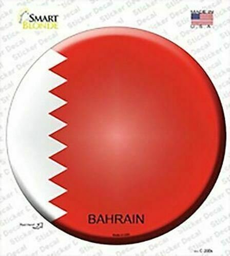 Bahrain Flag Circle Sticker Decal Bahrain Flag Circle Sticker Decal