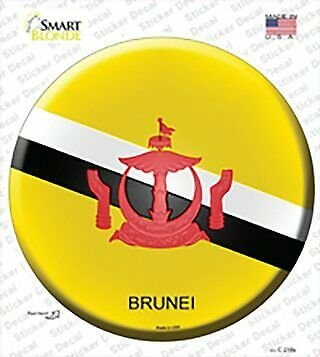 Brunei Flag Circle Sticker Decal
